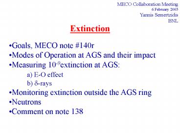 PPT – Extinction PowerPoint presentation | free to view - id: 247bae-N2IxM