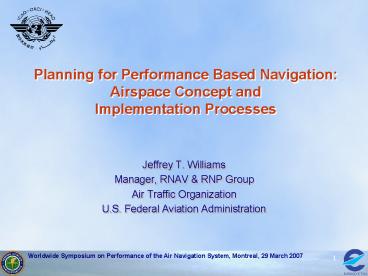 PPT – Planning for Performance Based Navigation: Airspace Concept and ...