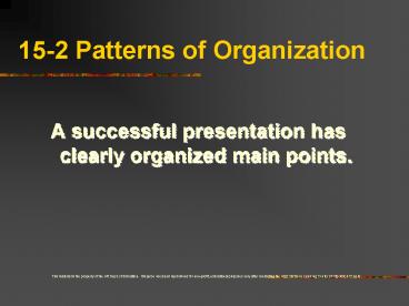 152 Patterns of Organization presentation | free to view