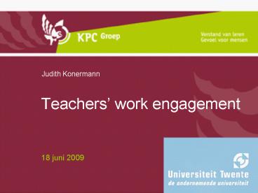 Teachers work engagement presentation | free to view