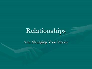 Relationships presentation | free to download