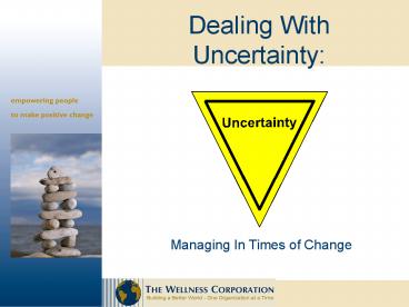 Dealing With Uncertainty: presentation | free to view