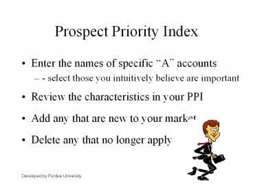Prospect Priority Index presentation | free to download