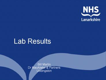 Lab Results presentation | free to view