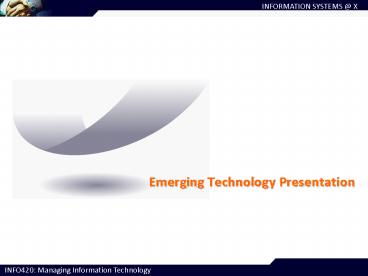 PPT – Emerging Technology Presentation PowerPoint presentation | free ...