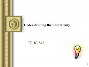 Understanding the Community presentation | free to view