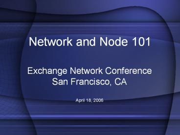 PPT – Network PowerPoint presentation | free to download - id: 257479-YTQyN