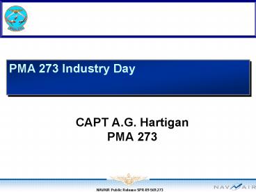 CAPT A'G' Hartigan PMA 273 presentation | free to view