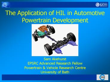 The Application of HIL in Automotive Powertrain Development ...