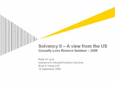 Solvency II presentation | free to view