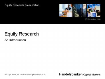 Equity Research presentation | free to view