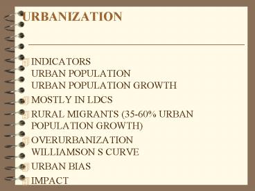 URBANIZATION presentation | free to view