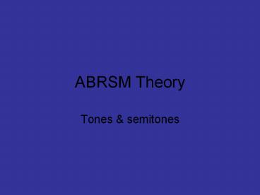 ABRSM Theory presentation | free to view