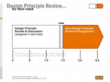 Design Principle Review''' presentation | free to view