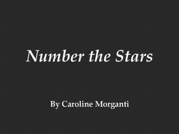 Number the Stars presentation | free to download