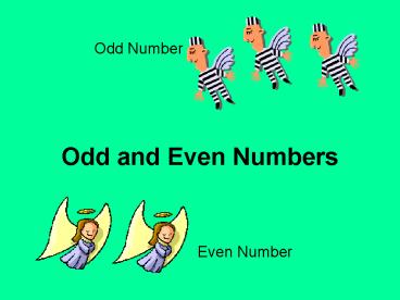 Odd and Even Numbers presentation | free to view
