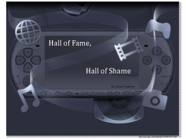 Hall of Fame, presentation | free to view