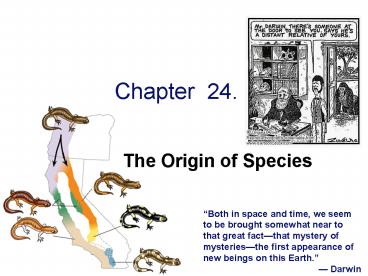 The Origin of Species presentation | free to view