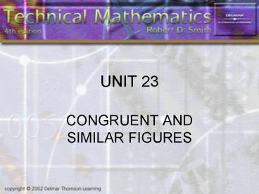 CONGRUENT AND SIMILAR FIGURES presentation | free to view