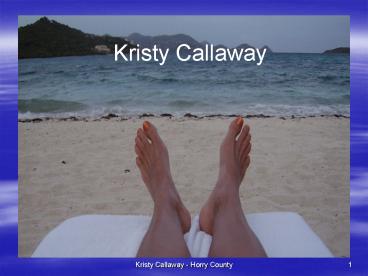 Kristy Callaway presentation | free to view