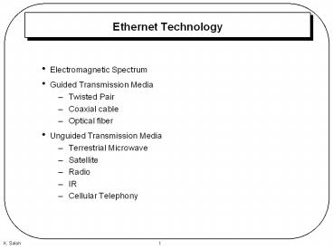 Ethernet Technology presentation | free to download