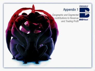 PPT – Appendix 1 PowerPoint presentation | free to view - id: 270c19-MjljO