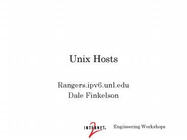 PPT – Unix Hosts PowerPoint presentation | free to download - id ...