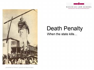 Death Penalty presentation | free to view