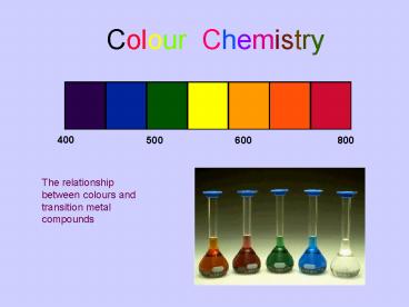 Colour Chemistry presentation | free to view