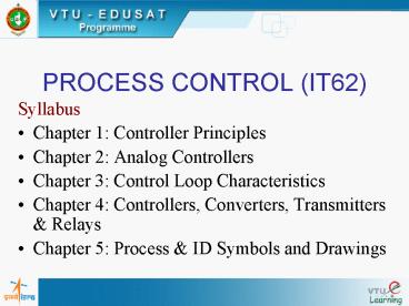 PROCESS CONTROL IT62 presentation | free to view
