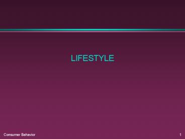 LIFESTYLE presentation | free to download