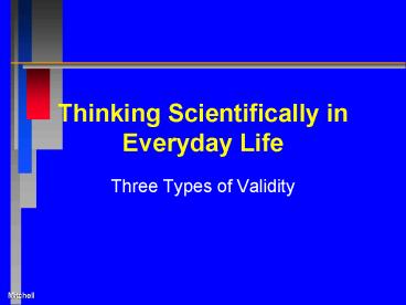 Thinking Scientifically in Everyday Life presentation | free to view