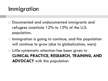 PPT – Immigration PowerPoint presentation | free to download - id ...