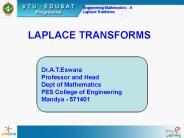 PPT – LAPLACE TRANSFORMS PowerPoint presentation | free to download ...