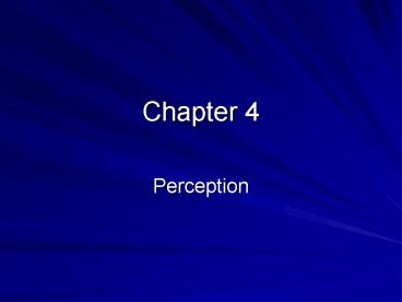 PPT – Perception PowerPoint presentation | free to view - id: 26c086-ZTBkN