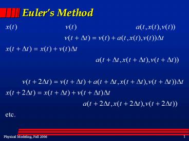PPT – Euler PowerPoint presentation | free to download - id: 26cd8f-ZDc1Z