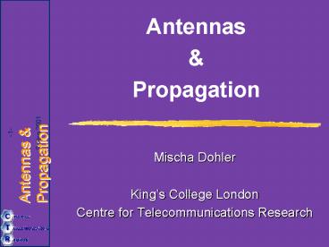 Antennas presentation | free to view