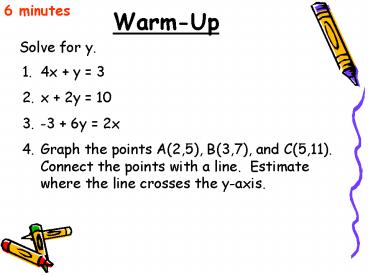 PPT – WarmUp PowerPoint presentation | free to view - id: 269bd5-NWYyM