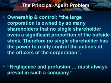 The Principal-Agent Problem presentation | free to download