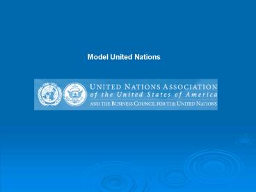 Model United Nations presentation | free to view