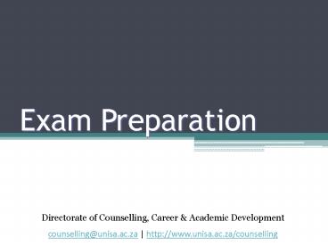 Exam Preparation presentation | free to download