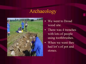 Archaeology presentation | free to download