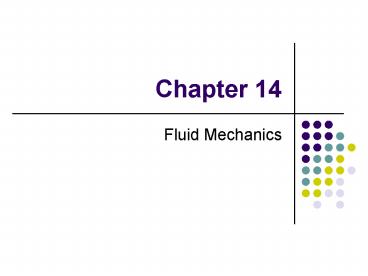 PPT – Fluid Mechanics PowerPoint presentation | free to view - id ...