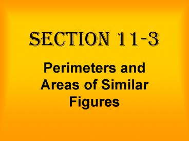 Perimeters and Areas of Similar Figures presentation | free to view