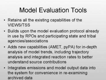 Model Evaluation Tools presentation | free to download