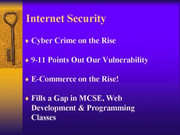 PPT – Internet Security PowerPoint presentation | free to view - id ...