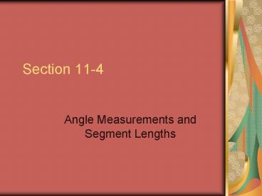 PPT – Angle Measurements and Segment Lengths PowerPoint presentation ...