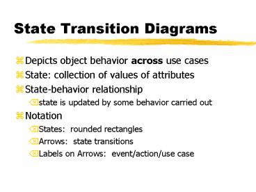 PPT – State Transition Diagrams PowerPoint presentation | free to ...