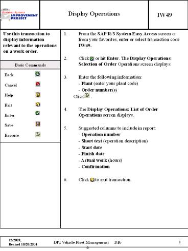 PPT – Display Operations PowerPoint presentation | free to download ...