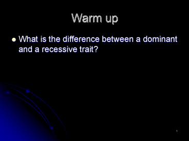 PPT – Warm up PowerPoint presentation | free to view - id: 277d6d-NDk4O